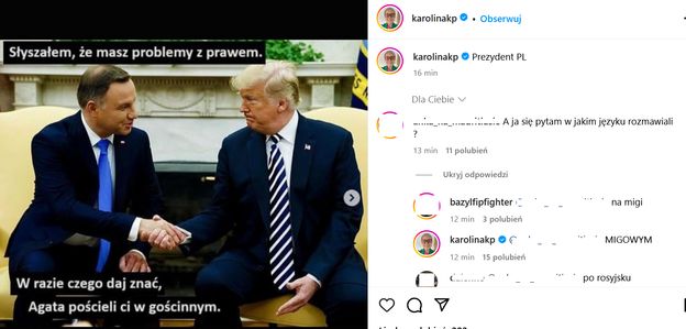 Duda u Trumpa. Polska dziennikarka wyśmiała prezydenta. Poszło o język ...