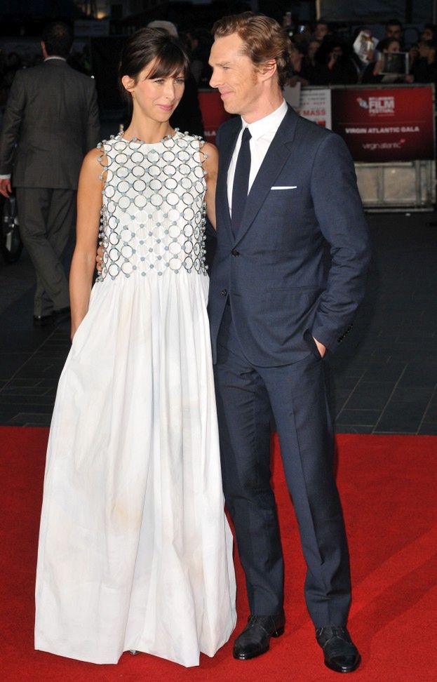 Johnny Depp z Amber Heard i Benedict Cumberbatch z żoną na premierze ...