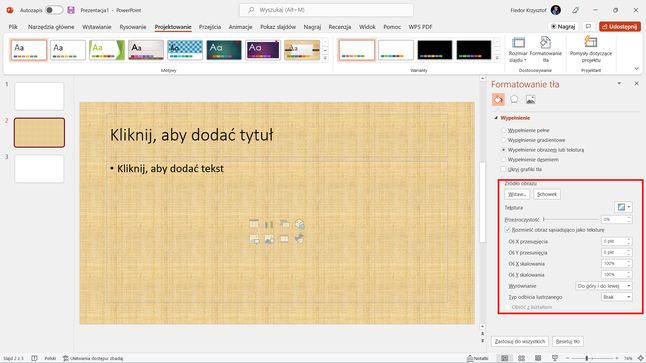 Microsoft PowerPoint: jak wstawić i zmienić tło?