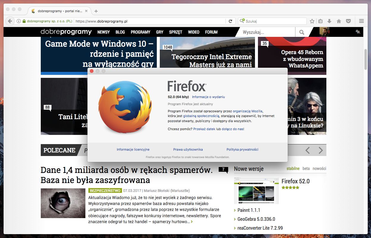 Firefox 52 ESR już jest: koniec wtyczek NPAPI i niewiele ponad to