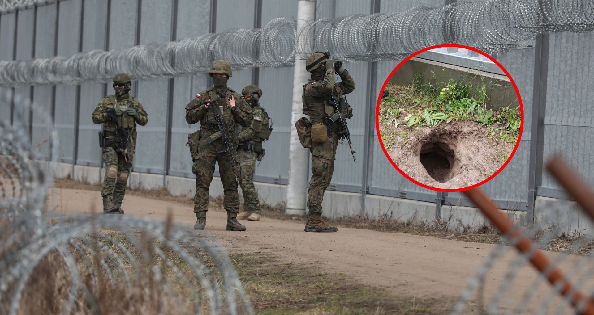 Podkop pod zaporą na granicy. Straż pokazała zdjęcia