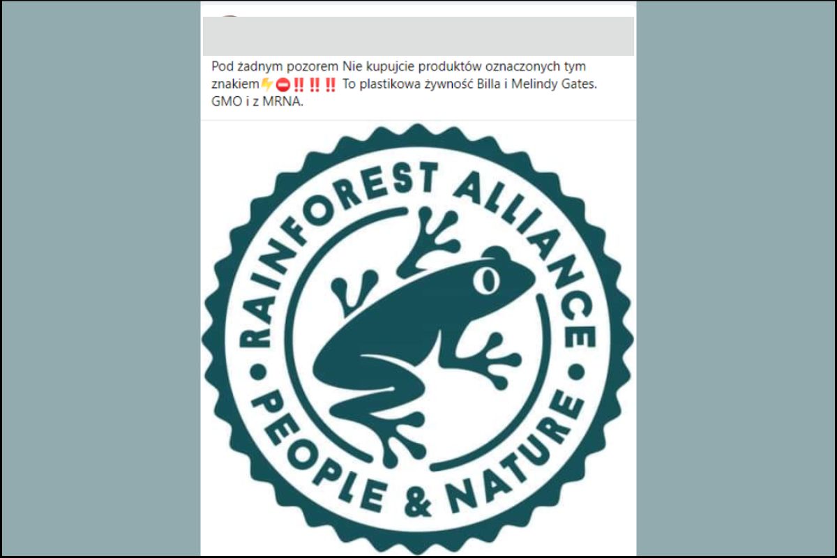 Logo z zieloną żabą na produktach spożywczych to ważna informacja ...