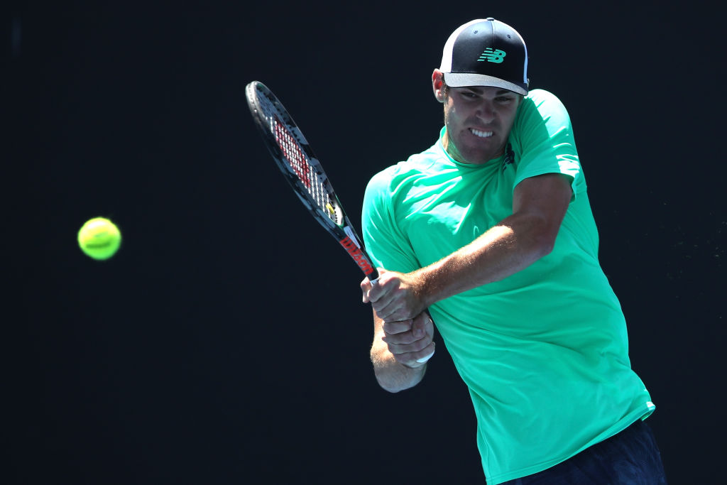 Altec/Styslinger Tennis Exhibition: Reilly Opelka i Tennys Sandgren w 1 ...