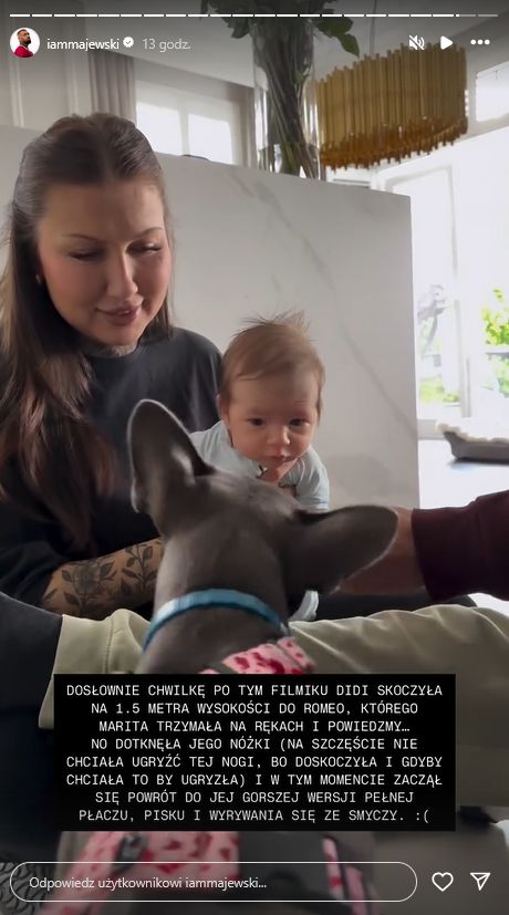 Majewski relacjonuje co z Didi. Pokazał, jak ATAKOWAŁA Romeo - Pudelek