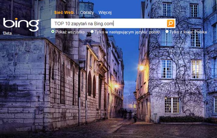 TOP 10 zapytań na Bing.com w 2009 roku