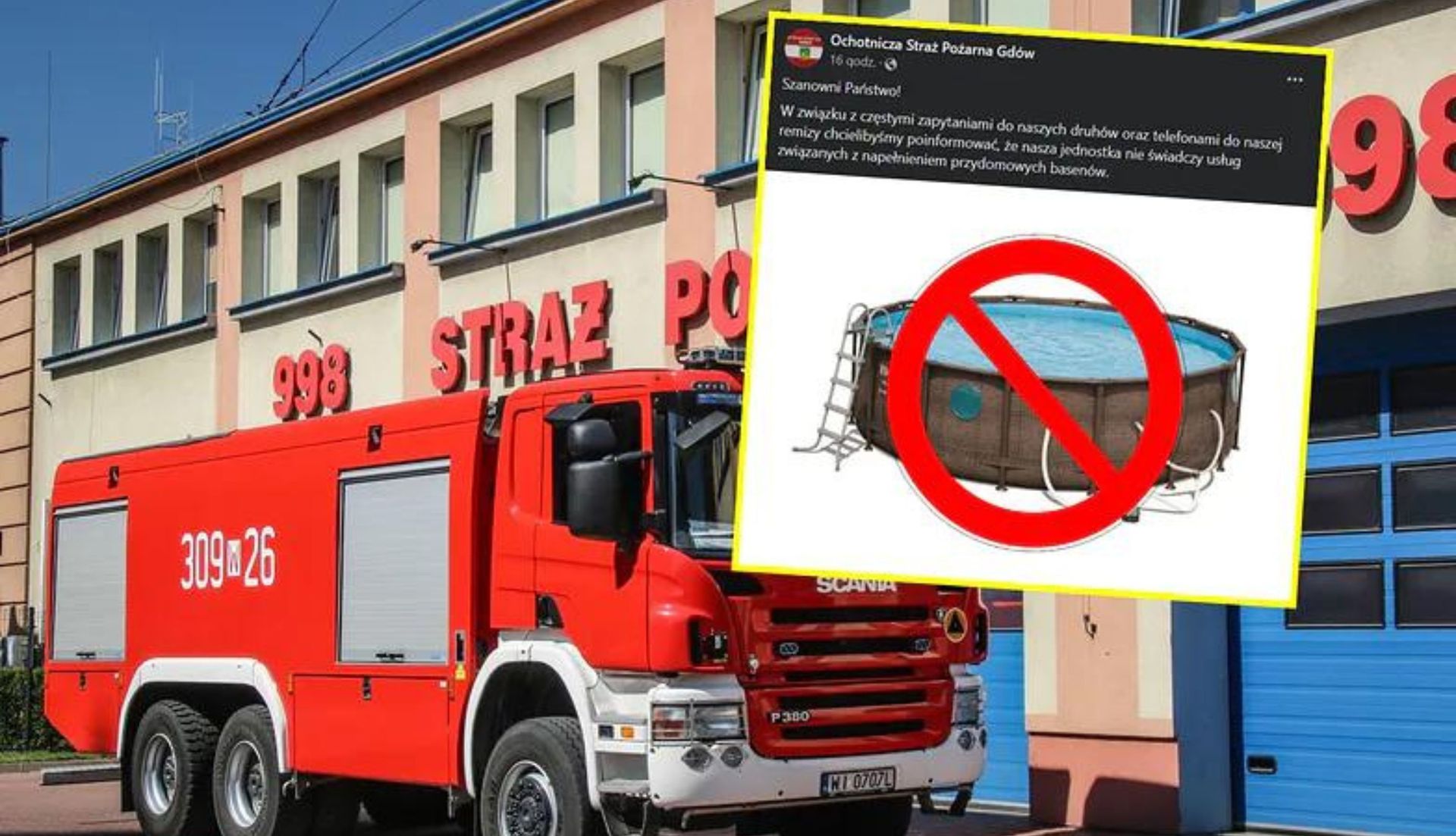 Strażacy nie wytrzymali. Chodzi o baseny ogrodowe