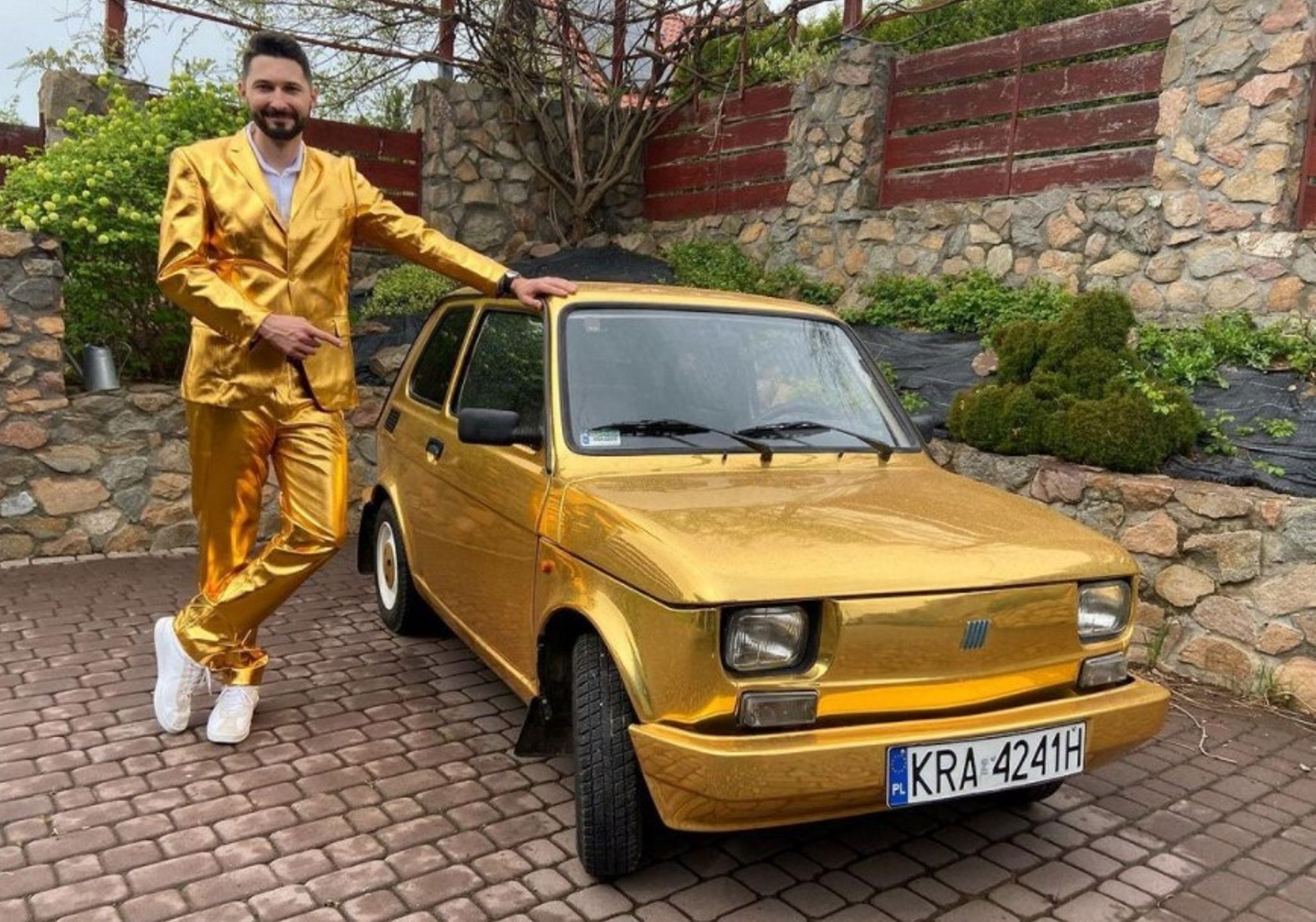 Złoty Fiat 126p. Maluch jedyny w swoim rodzaju