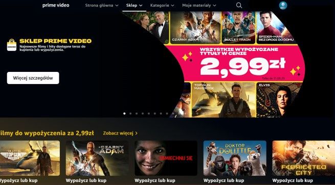 Amazon Prime Video z wypożyczalnią filmów. Hity SkyShowtime i HBO Max ...