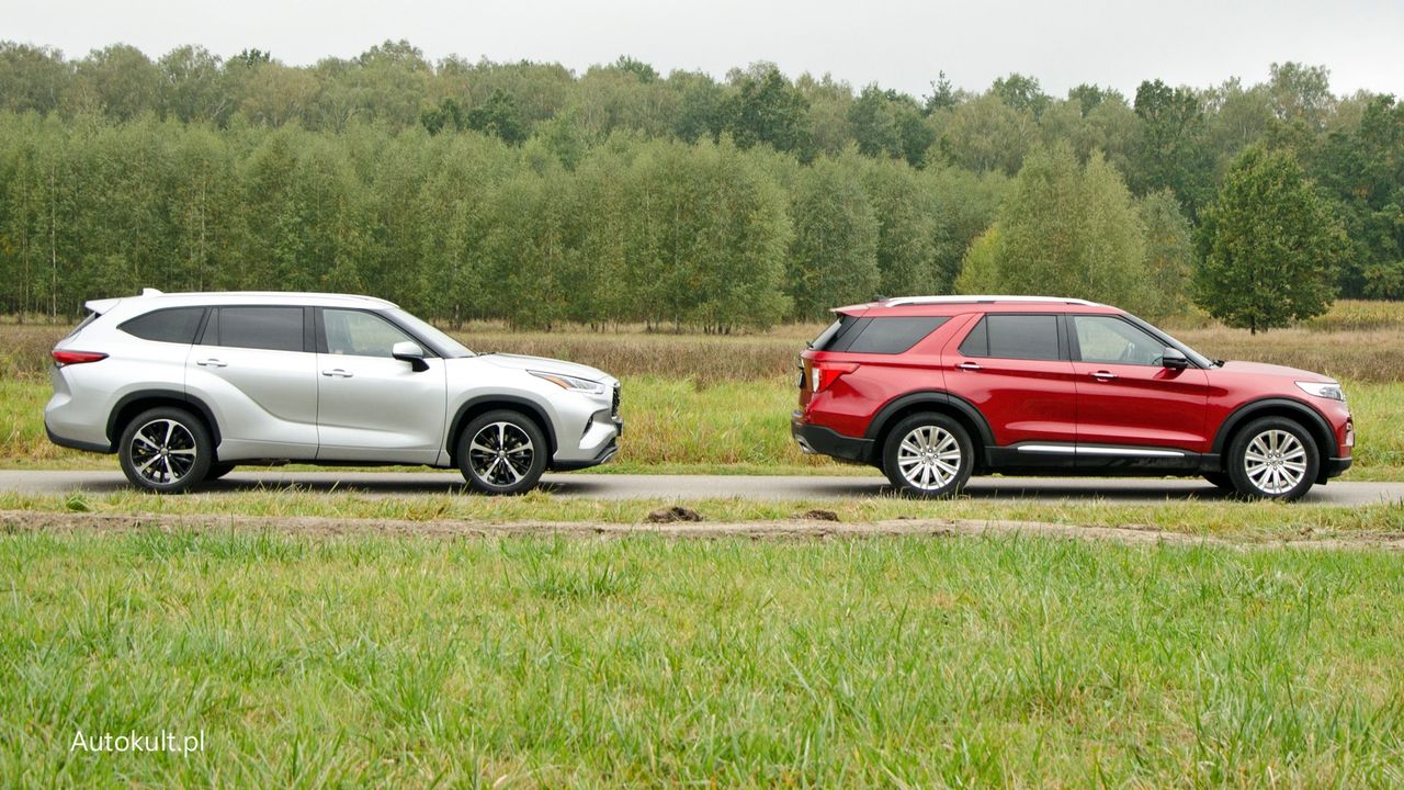Porównanie dużych SUV-ów z USA. Ford Explorer i Toyota Highlander ...