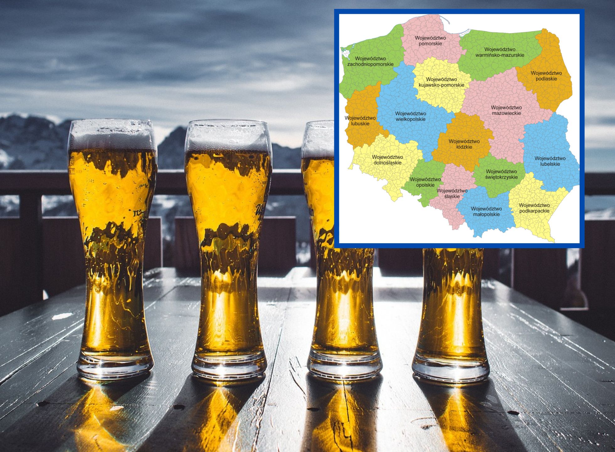Tak wygląda alkoholowa mapa Polski. Zobaczcie, gdzie pije się najwięcej ...