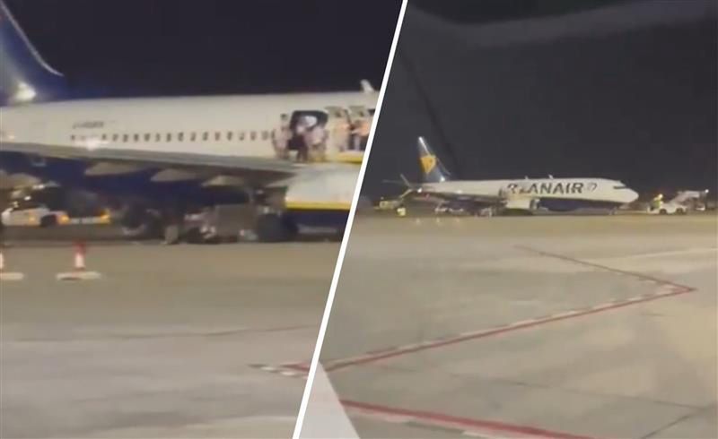 Ewakuacja na lotnisku na Majorce. Alarm pożarowy w samolocie Ryanair