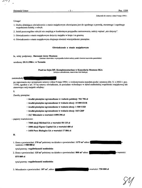 I wszystko jasne. Wiadomo, jak ogromny majątek ma Mentzen - WP Wiadomości