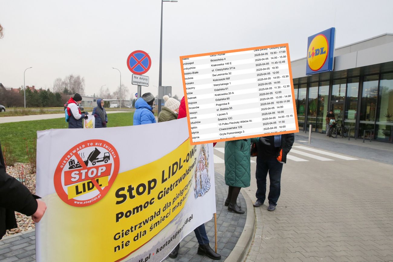 W sobotę protesty pod Lidlem. Obrońcy Maryi ujawnili lokalizacje