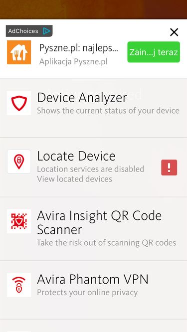 Avira mobile security store