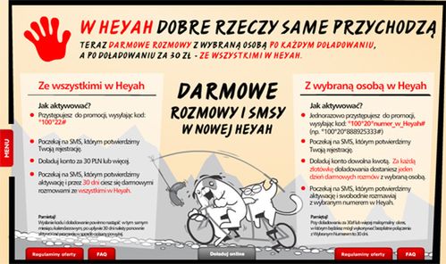 Heyah na Kartę - darmowe rozmowy w Heyah i SMS-y do wszystkich