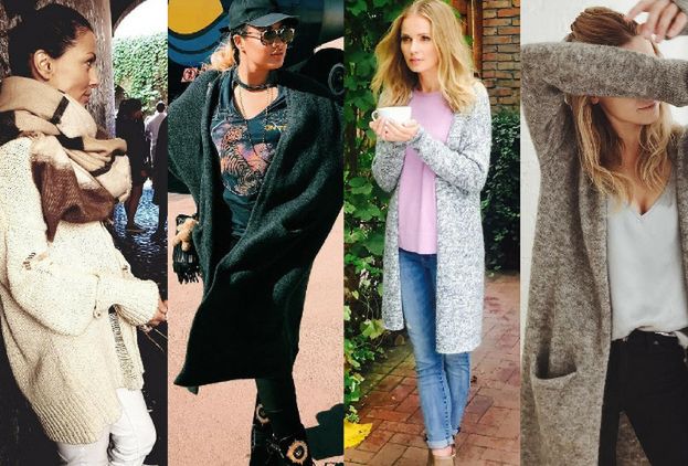 Modny kardigan - z czym go łączą celebrytki? - Pudelek