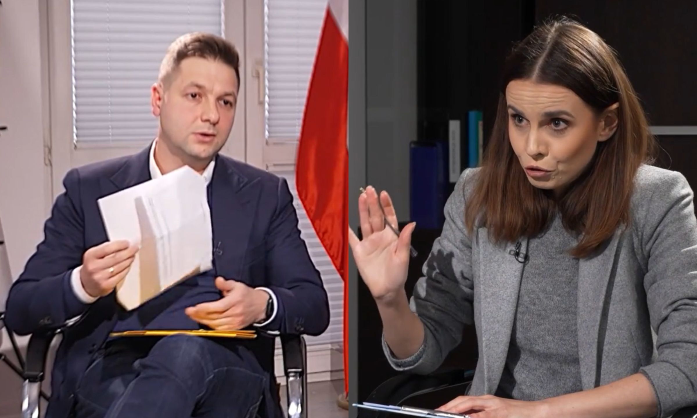 Jaki odpowiada na program TVN24, dziennikarka kontruje. "To nie był normalny wywiad"