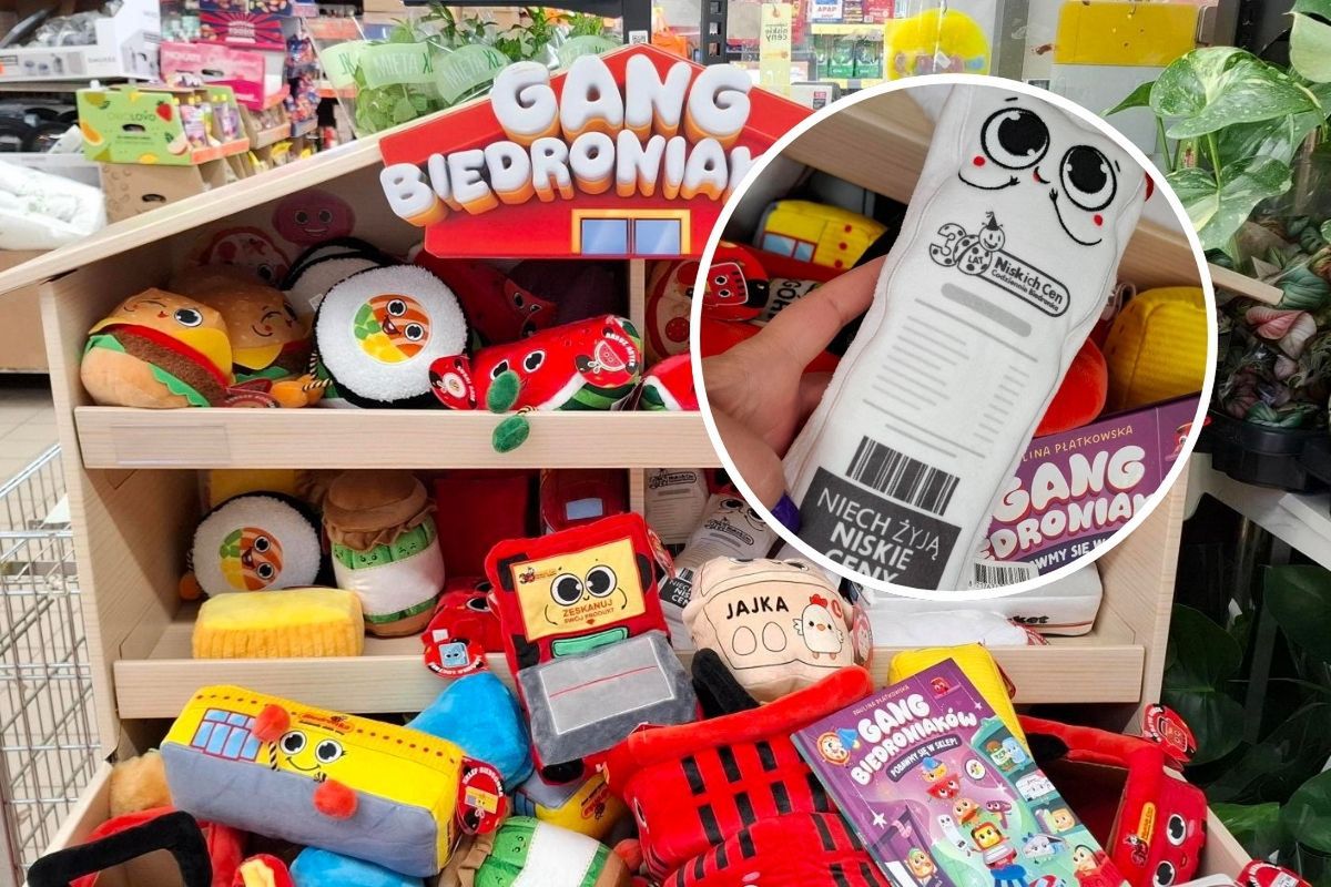 Tak wyglądają nowe maskotki Biedronki na żywo. Czy kasa Kasia zachwyca bardziej niż paragon Piotrek?