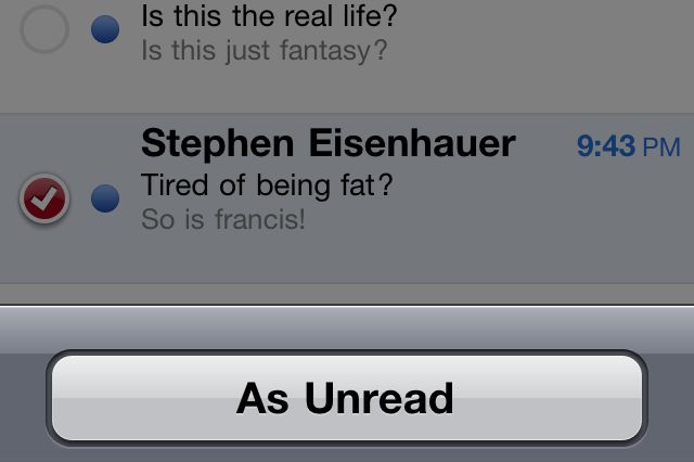 Mark Read, czyli możliwość oznaczania e-maili jako przeczytane na iOS