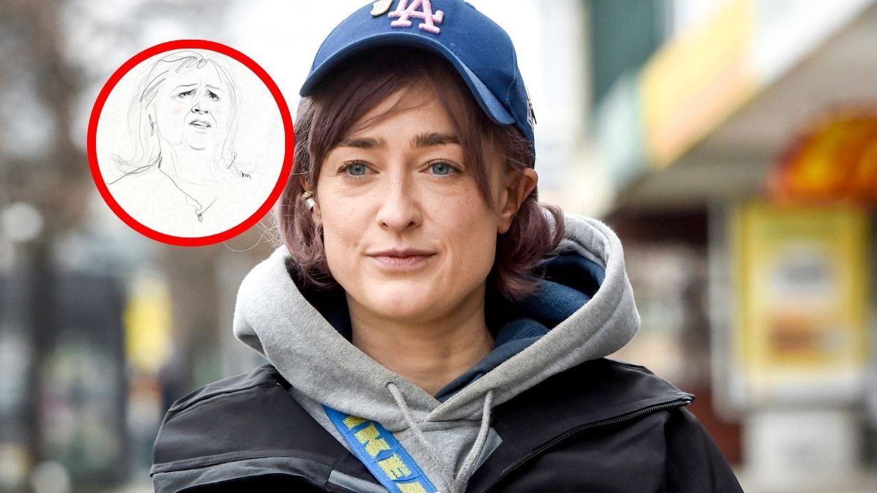 Matylda Damięcka żegna Stanisławę Celińską. Wymowny rysunek