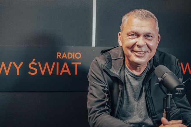 Lider Raz Dwa Trzy Adam Nowak z audycją w Radiu Nowy Świat