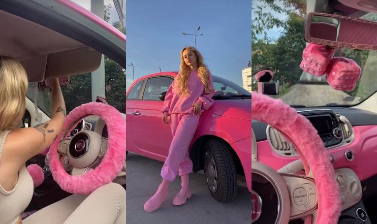 Lila Janowska ekscytuje się krzykliwymi ozdobami do samochodu ...