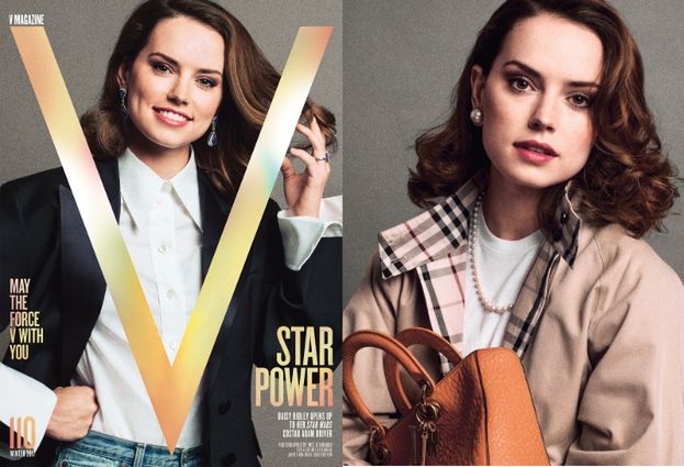 Daisy Ridley pozuje na okładce "V Magazine" - Pudelek
