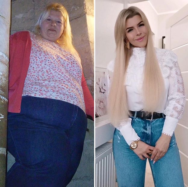 Schudła 100 kilogramów bez pomocy dietetyka. "3,5 roku, 100 kg lżejsza" - Pudelek