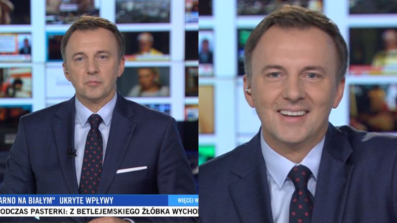 Wpadki w TVN24. Prezenter nie krył rozbawienia - Pudelek