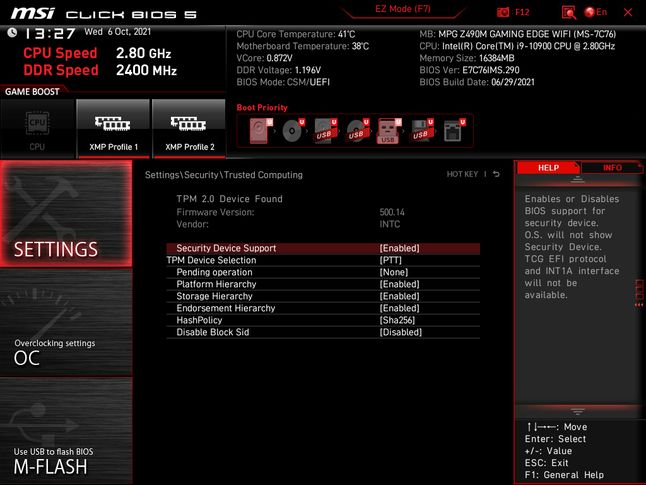 Windows 11: brak modułu TPM 2.0? Sprawdź, czy nie jest wyłączony
