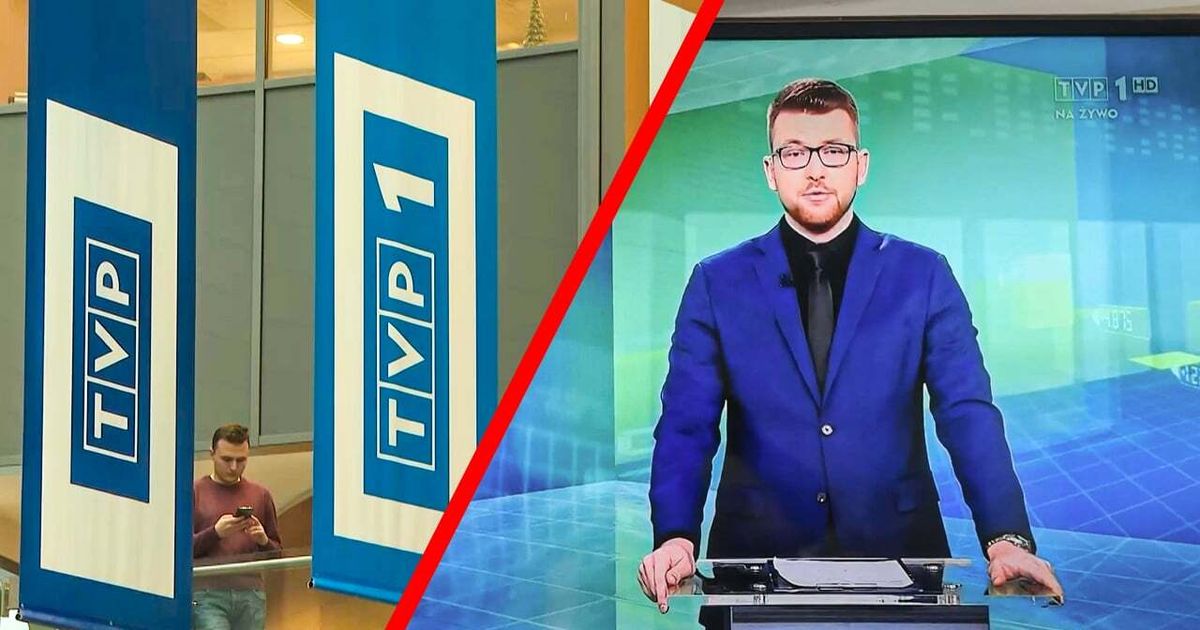 Moment przerwania programu TVP1. Medium zza oceanu: "uwalnianie ...