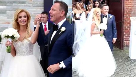 Janachowska z mężem przed kościołem! - Pudelek