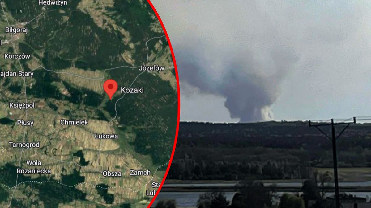 Gigantyczny pożar lasu. Samoloty w akcji, zamknięta droga