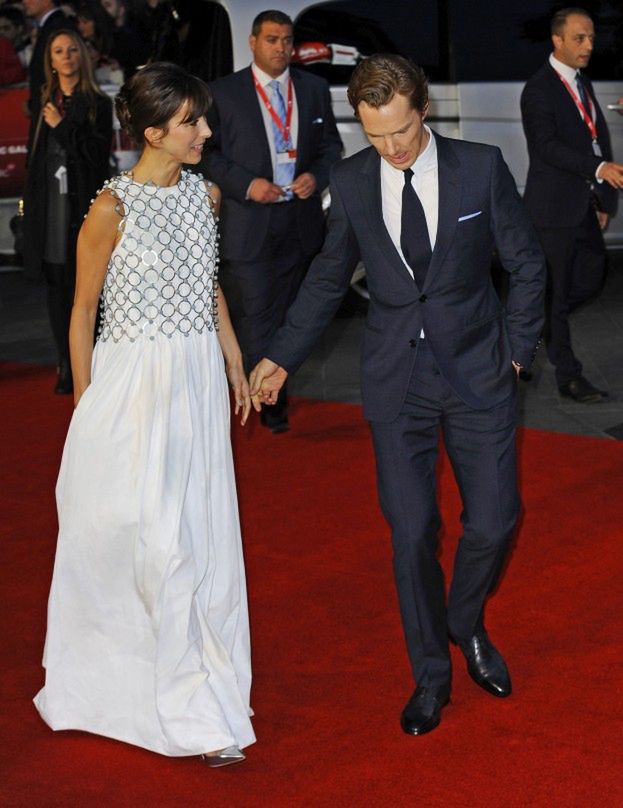 Johnny Depp z Amber Heard i Benedict Cumberbatch z żoną na premierze ...