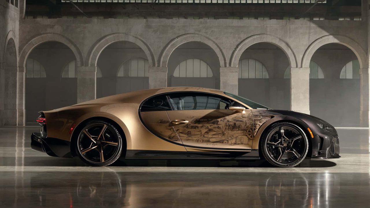Bugatti Chiron Golden Era. Jedyny taki egzemplarz jedzie do Monterey