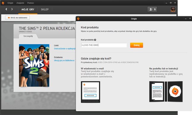 Pełna Kolekcja The Sims 2 za darmo z Origin, wystarczy podać kod promocyjny
