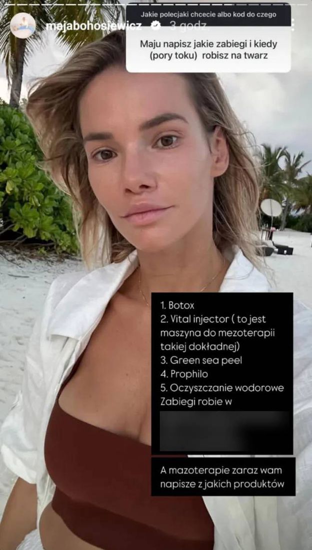 Tak Maja Bohosiewicz dba o twarz. Na pierwszym miejscu botoks - Pudelek