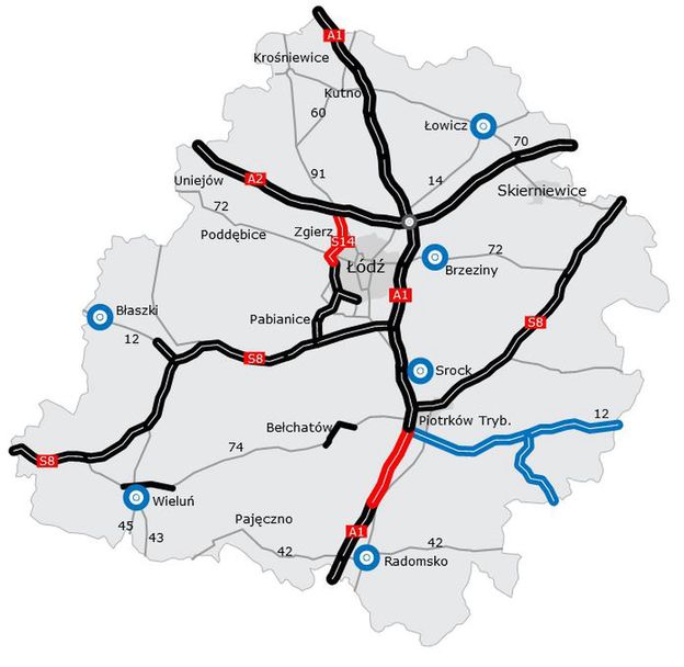 Zbliża się meta budowy autostrady A1 w Łódzkiem. Ale tej nocy lepiej ...