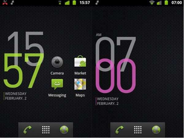 Cowon D3 Clock - pomysł na interesujący zegar Androida