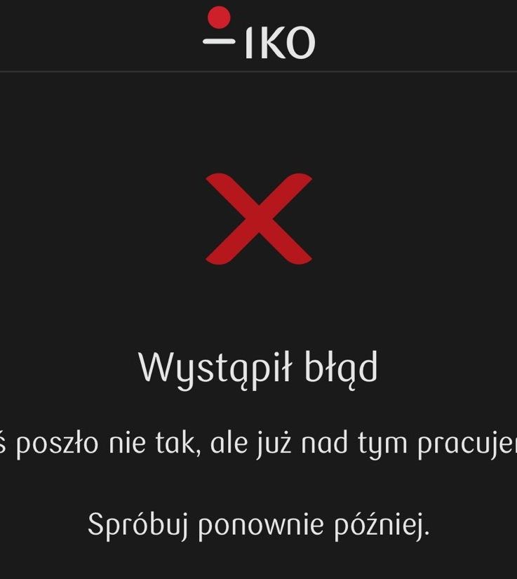 Awaria IKO. Tysiące osób nie może się zalogować do aplikacji banku