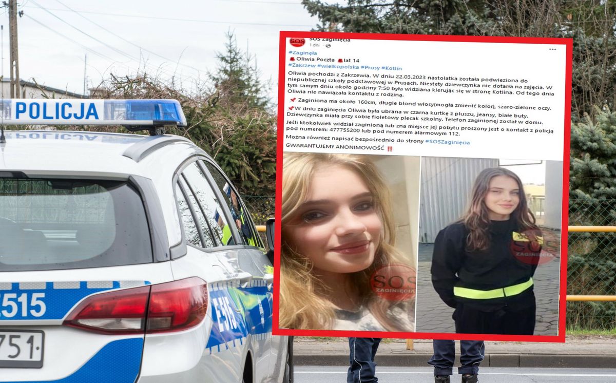 Zaginęła 14-letnia Oliwka - WP Wiadomości