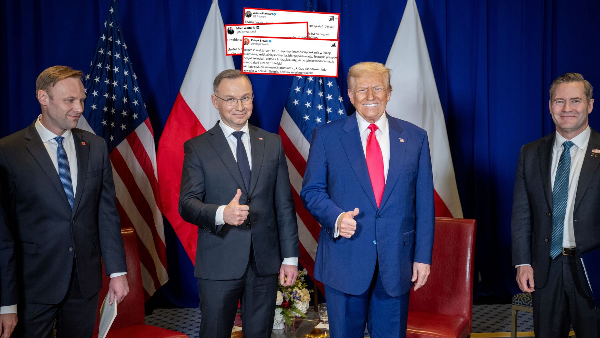 Lawina komentarzy po spotkaniu Duda-Trump