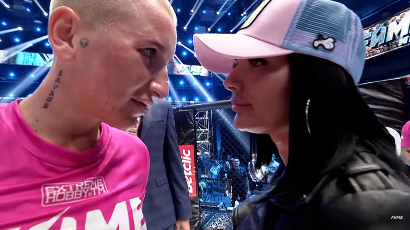 Fame MMA. Marta Linkiewicz i Kamila Wybrańczyk w klatce. Zobacz "face ...