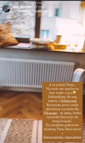 Lara Gessler pokazała pokój córki. Sama zaprojektowała przewijak dla ...