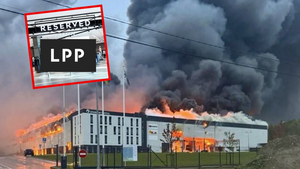 Ubrania polskiej firmy w ogniu po rosyjskim ataku na Lwów