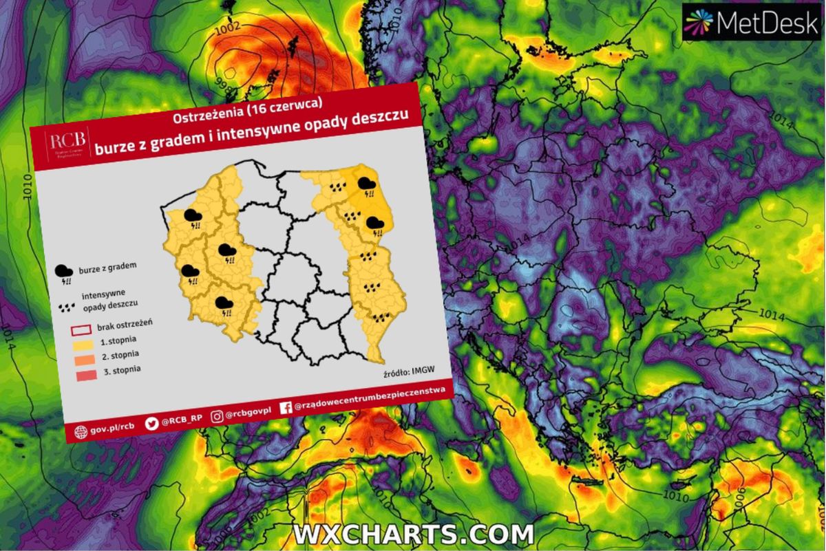 Intensywne opady deszczu. IMGW wydało alerty - WP Wiadomości