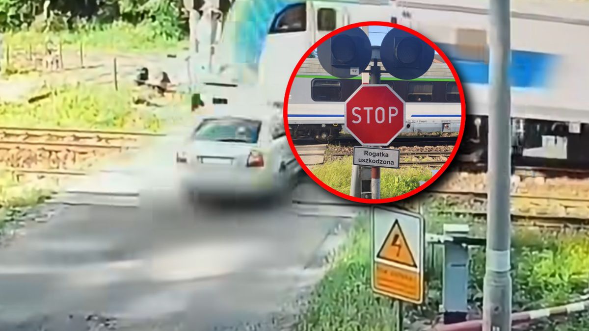 Wjechała z dziećmi pod pociąg. Nagranie mrozi krew w żyłach