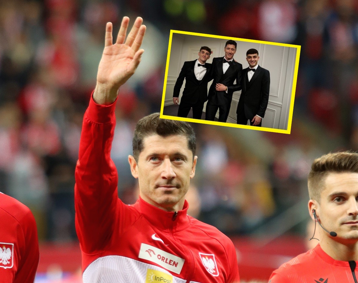 W tym garniturze Lewandowski skradł show - WP SportoweFakty