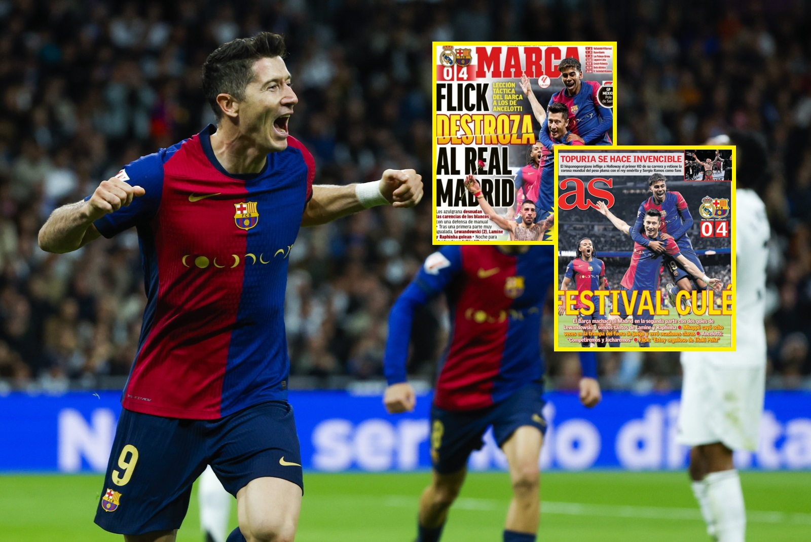 Lewandowski na okładkach wszystkich najważniejszych gazet w Hiszpanii ...