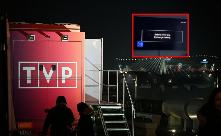 Miało być łączenie z reporterem. Na ekranie pojawił się komunikat